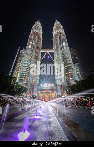 Kuala Lumpur, Malaysia - November 11, 2020: Looking up to the Bangsar ...