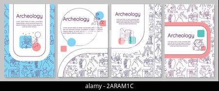 Ancient civilization brochure template. Flyer, booklet, leaflet concept ...