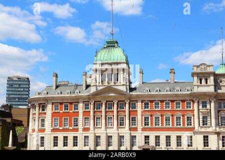 London Admiralty House. One of Whitehall government buildings Stock ...