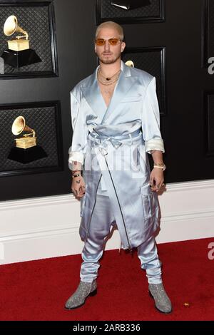 LOS ANGELES - JAN 26: Andrew Ripp, Carly Ripp at the 62nd Grammy Awards ...