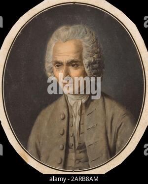 Jean Jacques Rousseau. Portrait of the Geneva born philosopher, Jean ...