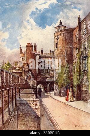 The Byward and Bell Towers, with the King's House on the right, looking ...