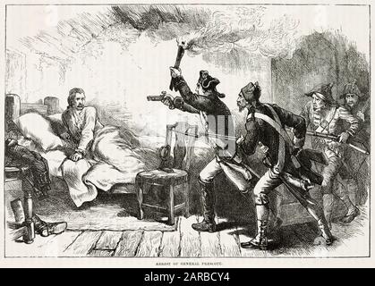 British soldiers american revolutionary war reenactors march in Stock ...