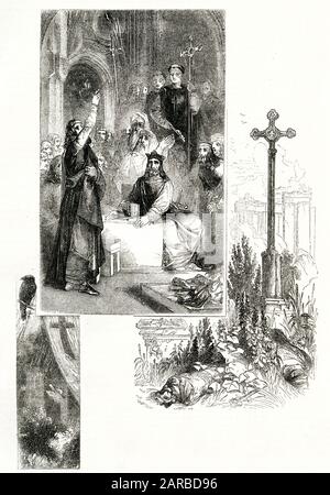 The British Valhalla -- conversion to Christianity Stock Photo - Alamy