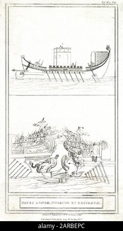 ancient greek rowing warships Stock Photo - Alamy