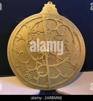 Cracow. Krakow. Poland. Antique astrolabe (astrolabium) of Georgian ...