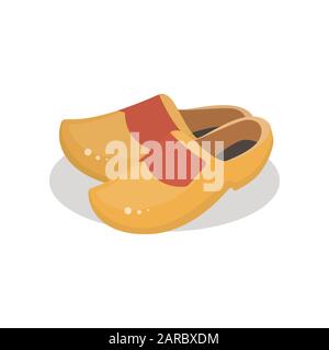 Klomp, traditional dutch wooden shoes. Clogs from the Netherlands with ...