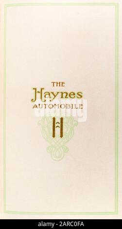 Haynes, Vintage car trade catalogue, 1908 Winners, photograph 1909 ...