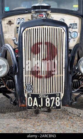 1956 Ford Pop V8 powered British hot rod Stock Photo - Alamy