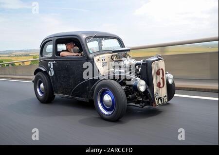 1956 Ford Pop V8 powered British hot rod Stock Photo - Alamy