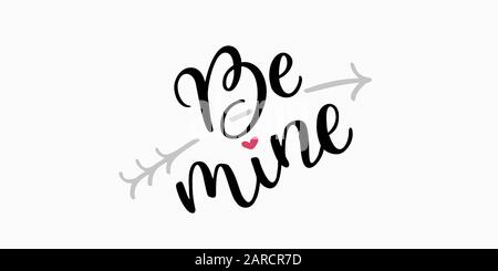 Be mine valentine. Love background. Banner of Valentine day. Vector ...