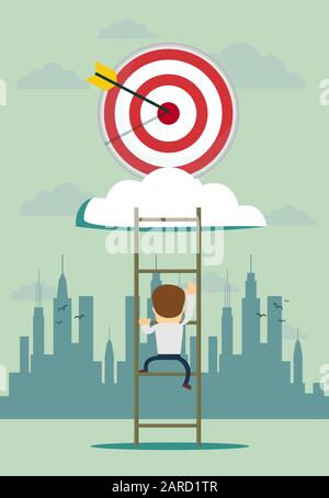 Wall ladder icon flat vector. Wood tool. Portable indoor isolated Stock ...