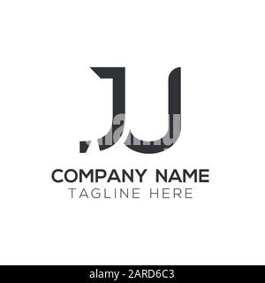 letter JU Logo Design Vector Template. Initial Linked Letter Design JU ...