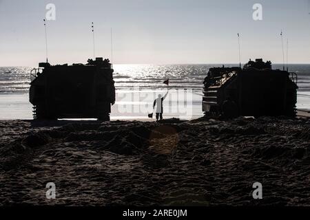 U.S. Marine Corps Staff Sgt. Peter Rathe (right), Instructor, Motor ...