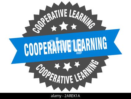 cooperative learning sign. cooperative learning circular band label ...
