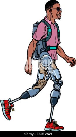 legless african man disabled veteran in a wheelchair Stock Vector Image ...