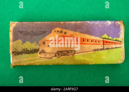 Sugar cubes from Russian Railways (Soviet era Stock Photo - Alamy