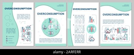 Pollution brochure template. Environmental damage. Flyer, booklet ...
