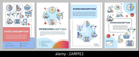 Pollution brochure template. Environmental damage. Flyer, booklet ...