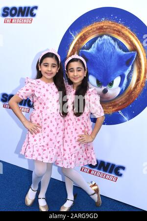 The Royal Twins Bella Abir and Chloe Abir at the Paramount Pictures ...