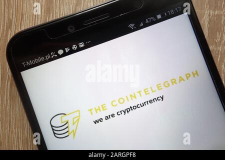 Cointelegraph logo displayed on a modern smartphone Stock Photo - Alamy