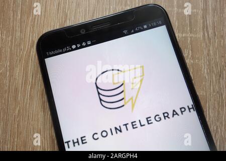 Cointelegraph logo displayed on a modern smartphone Stock Photo - Alamy