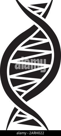 Left-handed DNA helix icon. Z-DNA. Deoxyribonucleic, nucleic acid ...
