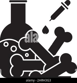 Laboratory analysis icon. Archeological discoveries. Ancient human and ...
