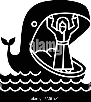 Christian fish glyph icon, religious and symbol, jesus fish sign ...