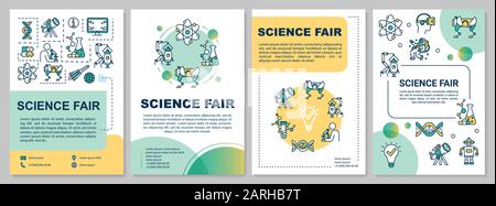 Science fair brochure template. University research. Flyer, booklet ...