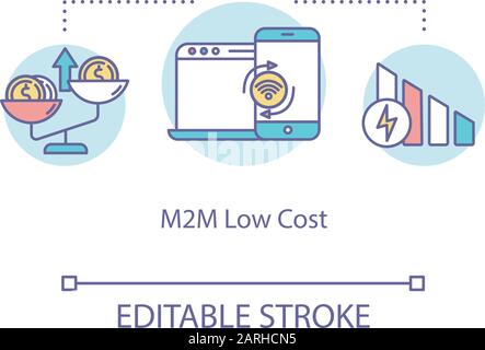 M2M communication concept icon Stock Vector Image & Art - Alamy