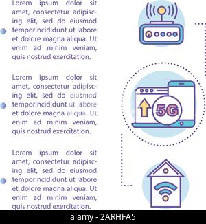 Mobile devices brochure template. Wireless technology. Flyer, booklet ...