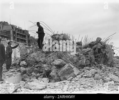 Scheveningen, demolition of bunkers and barriers Date: 1945 Location ...