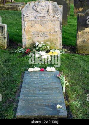 Grave of Anne Bronte Scarborough North Yorkshire England Stock Photo ...