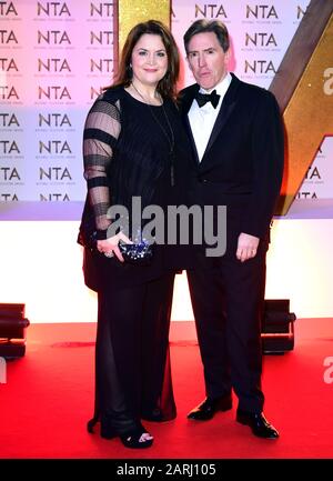Rob Brydon and Ruth Jones attends the National Television Awards at The ...