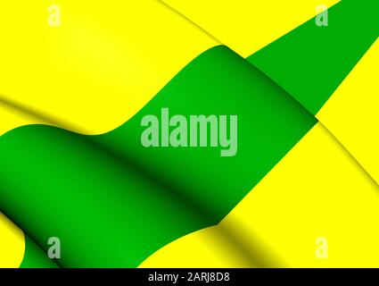 3D Flag of Isabela, Puerto Rico. 3D Illustration Stock Photo - Alamy