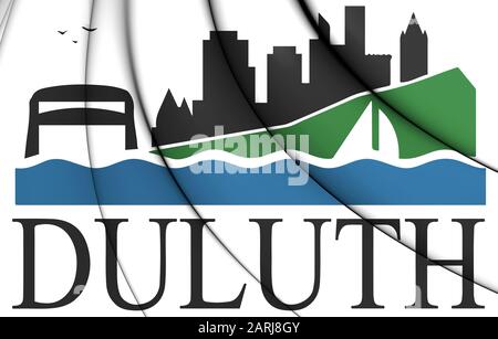 The flag of the city of Duluth Minnesota USA Stock Photo - Alamy