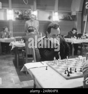 Chess players. Scabo, April 9, 1956, chess players, The Netherlands ...
