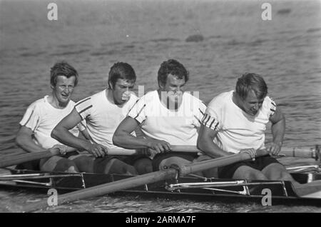 International friendly rowing competitions at the Bosbaan DRSVI (DDR-8 ...