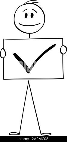 cartoon yes symbol Stock Vector Image & Art - Alamy