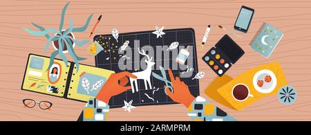 People from the top view illustration Stock Vector Image & Art - Alamy