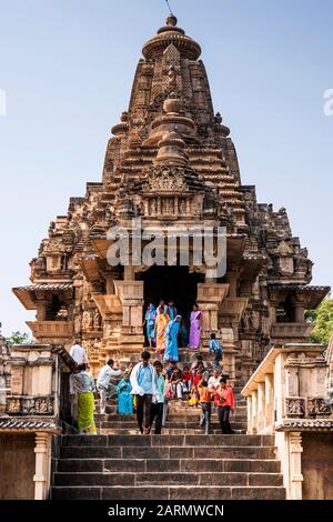 Chandella Dynasty Temple, Lakshmana Temple, Khajuraho, Madhya Pradesh ...