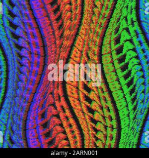 Warped words wavy rainbow type seamless pattern Stock Vector Image ...