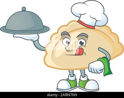 cartoon character design of pierogi on a waiting gesture Stock Vector ...