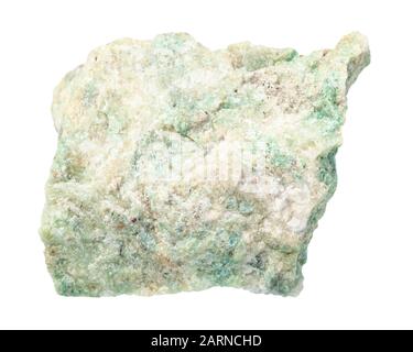 listvenite (Listwanite) mineral isolated on white Stock Photo - Alamy