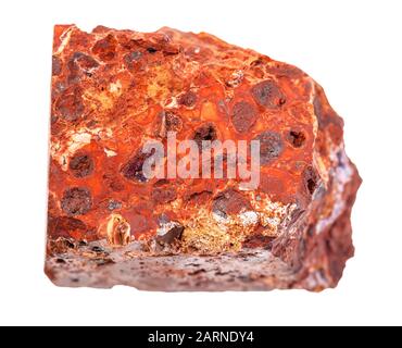 rough bauxite ore cutout on white background Stock Photo - Alamy