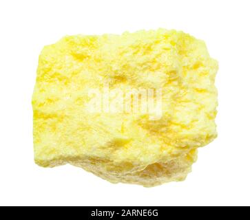 pure sulphur or sulfur ore sample, often called brimstone Stock Photo ...