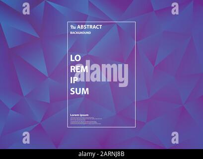 Low polygon geometry shape poster design. Vector illustration Stock Vector Image & Art - Alamy