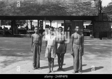 Four captured Indonesians or prisoners of war Japanese? Date: 1947 ...