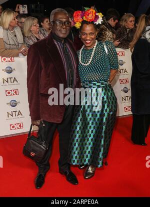 Rudolph Walker and Suzette Llewellyn attend the National Television ...